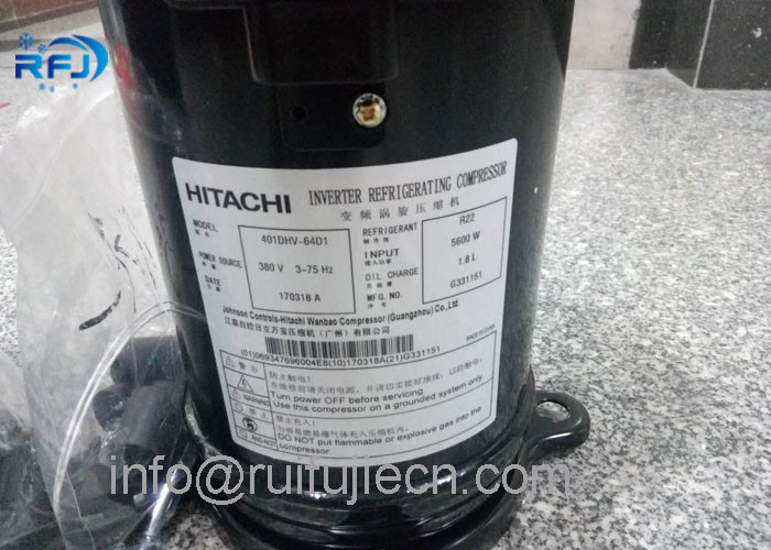 6HP Hitachi Scroll Compressor , Variable Frequency scroll type ac ...